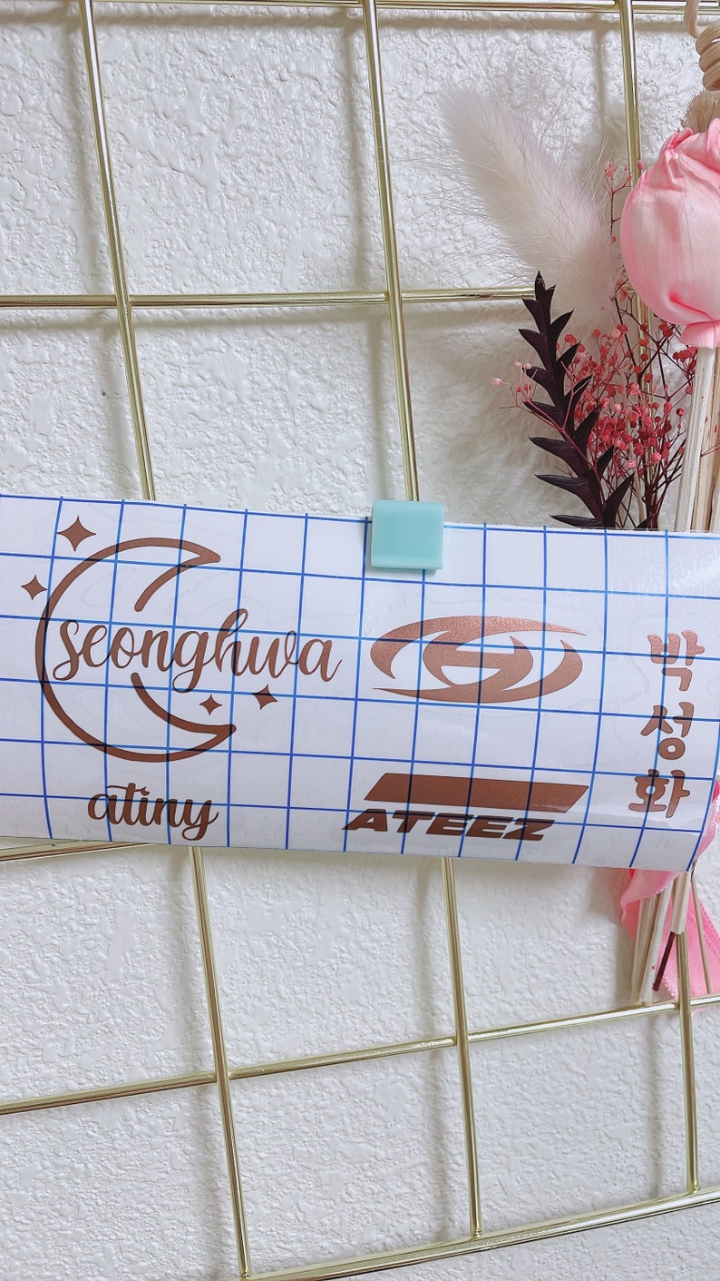 5 Decals Set ATEEZ for ATINY LIGHTINY Lightstick Matte Rose - Etsy