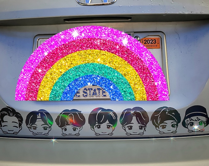 BTS Tinytan Chibi Decal - Peeker Peek-a-boo Vinyl for Car Laptop Window ...