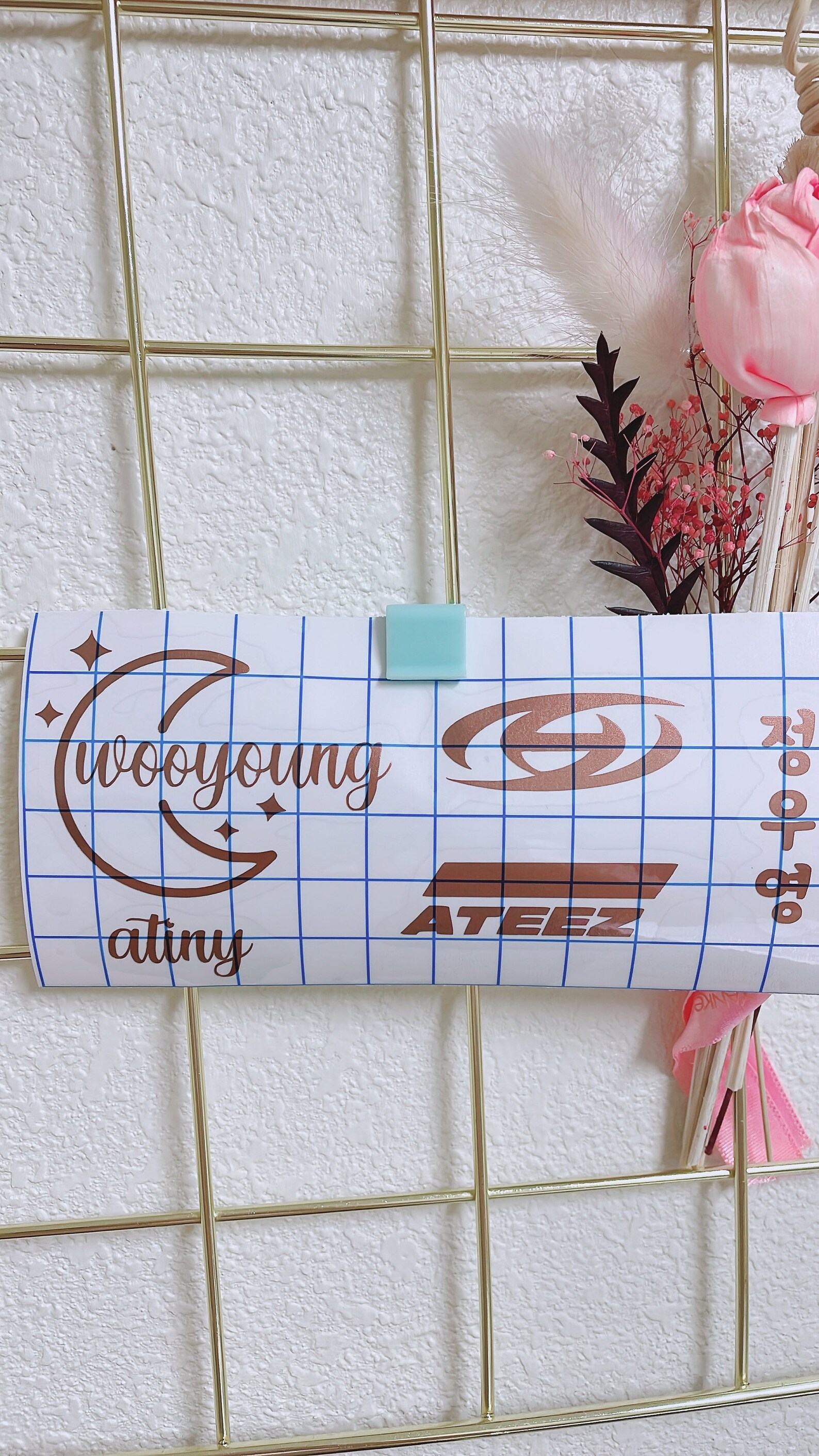 5 Decals Set ATEEZ for ATINY LIGHTINY Lightstick Matte Rose - Etsy