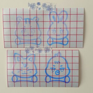 ANITEEZ Ver. 2 Decal Set - All 8 ATEEZ Aniteez Characters for ATINY ...