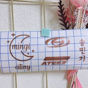 5 Decals Set - Ateez for ATINY LIGHTINY Lightstick Matte Rose Gold ...