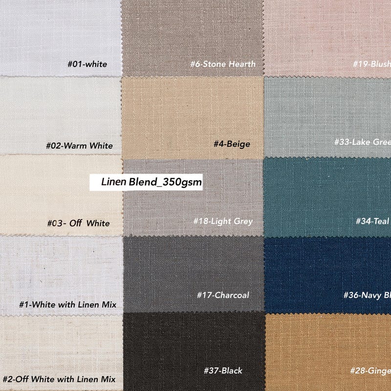 Linen Blend Fabric - Etsy