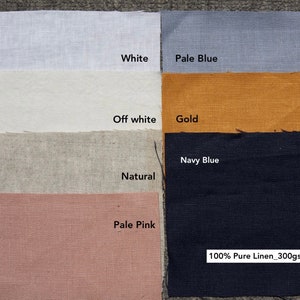 Mid Weight Pure Linen Fabric Swatches, Roman Shades Fabric Swatches ...