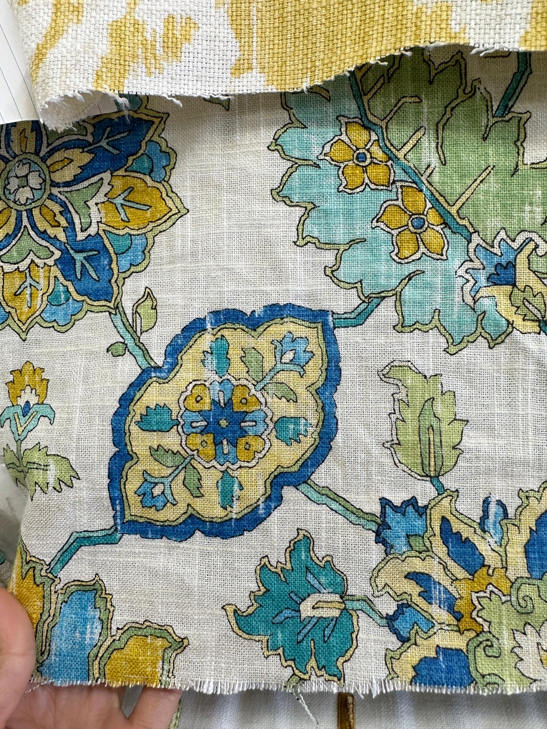 Patterned Fabric for COM Drapery, Custom Roman Shades Using Fabric ...