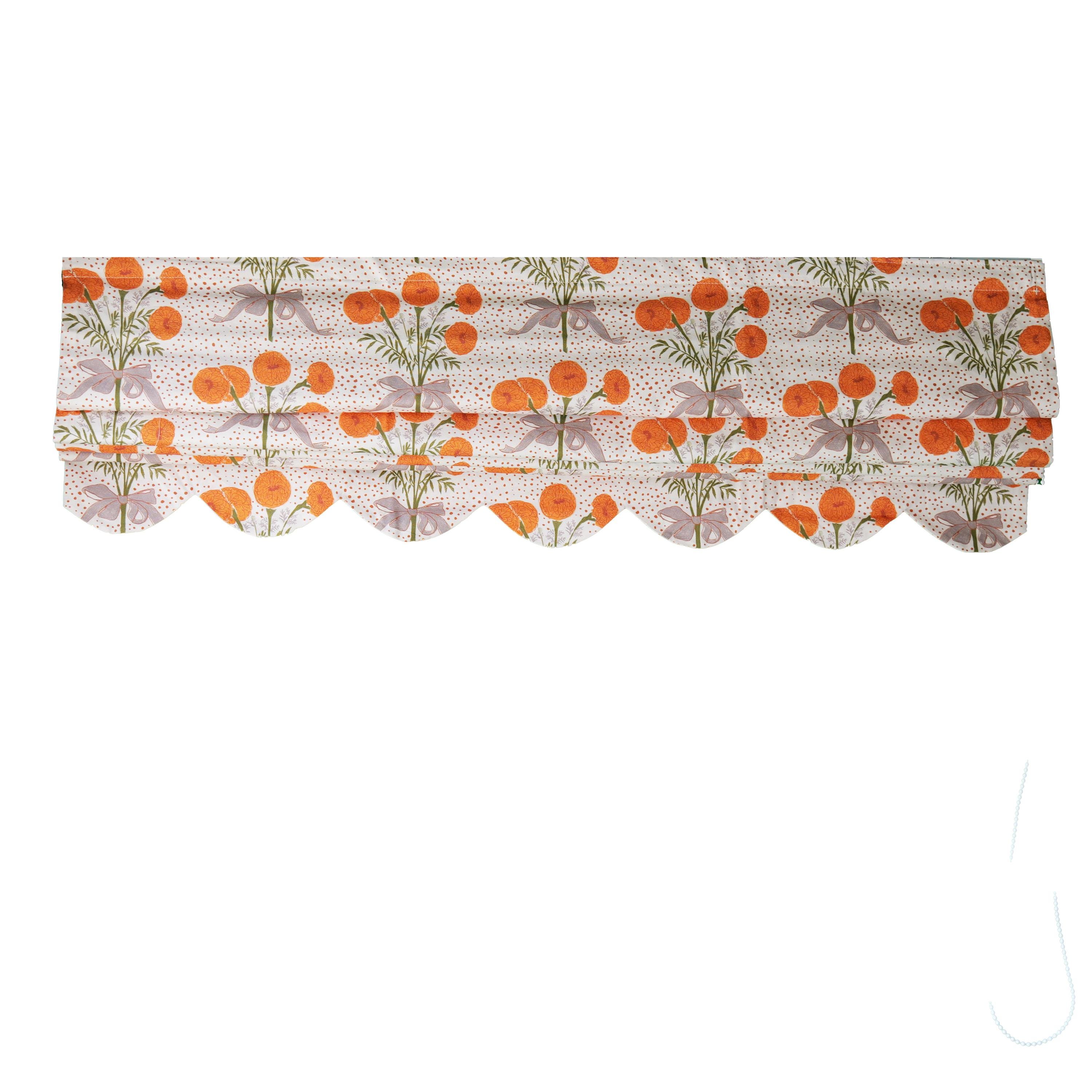 Scallop Roman Shade: Custom Nursery Blinds, Girls Room Window Treatment ...