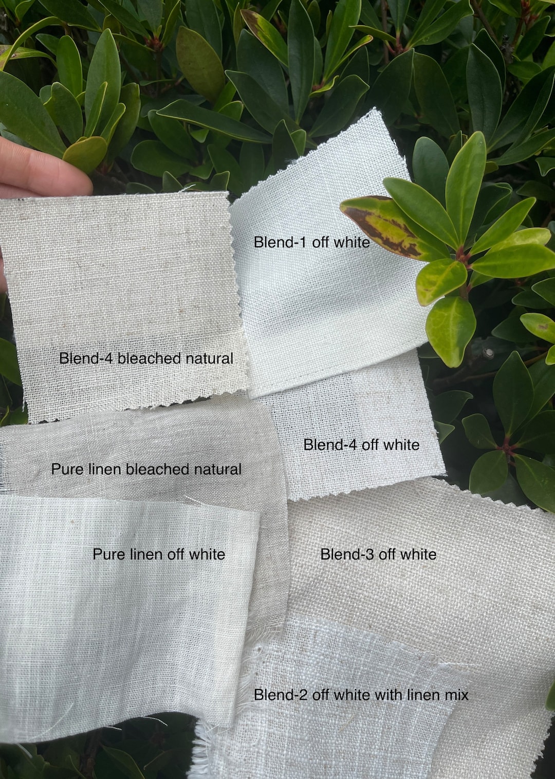 White off White Linen Fabric Swatches, Roman Shades Fabric Swatches - Etsy