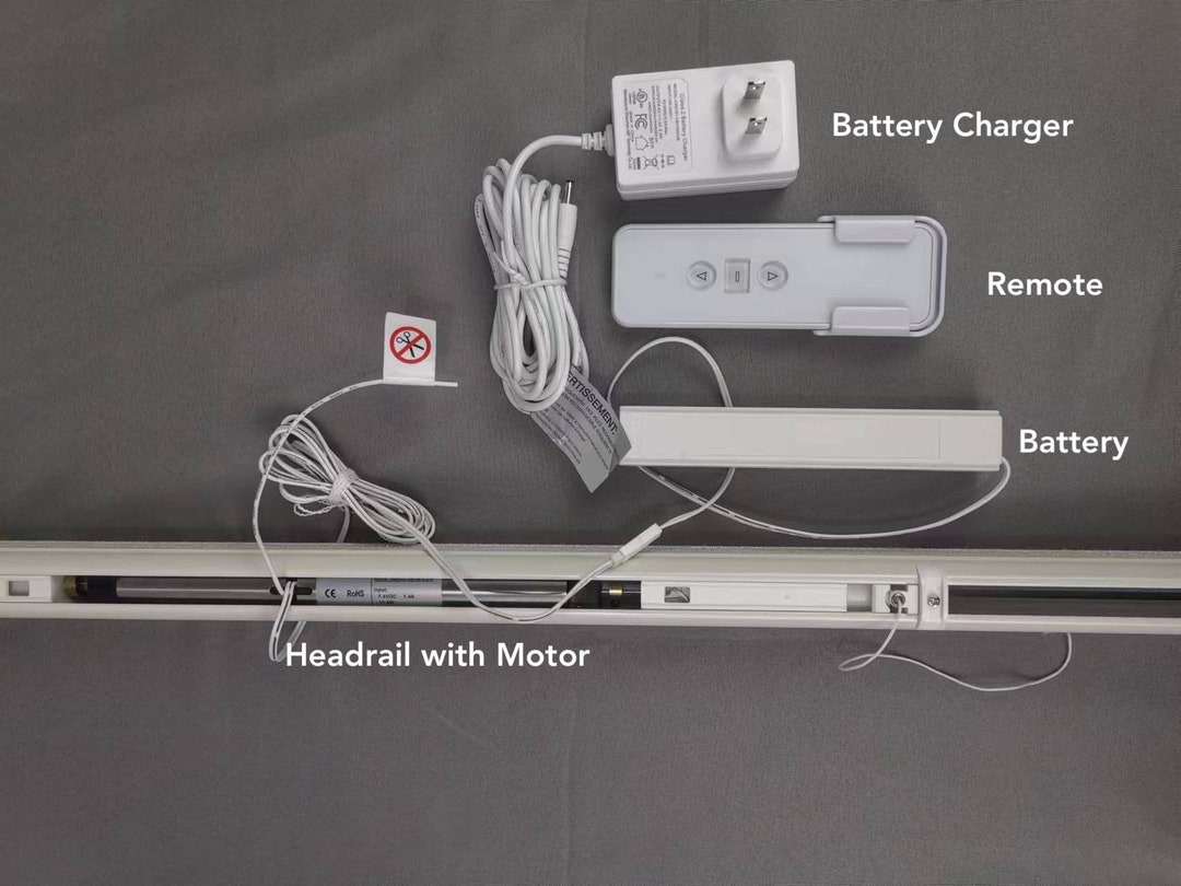 Motorized Roman Shades, Cordless Remote Control Mechanism, Newest ...