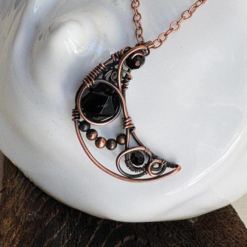 Wire Wrapped Moon - Etsy