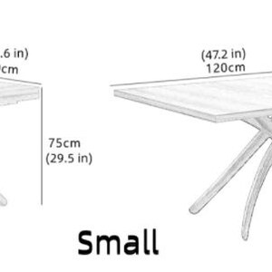 Collapsible Solid Wood Table - Adjustable Height & Expandable Surface ...