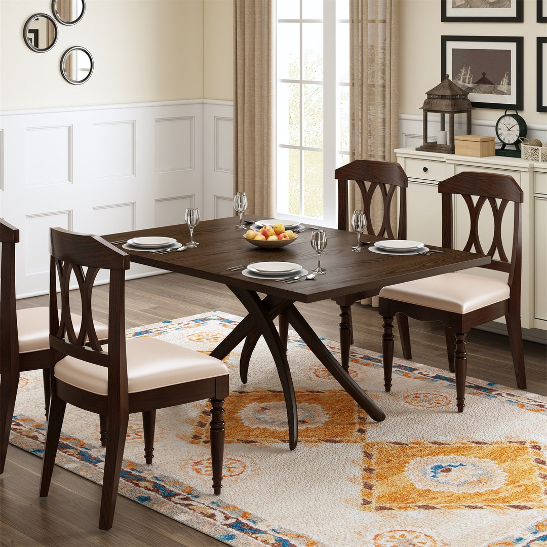 Multi Functional Folding Dining/tea/dinner/coffee Table,adjustable Height Expandable Natural ...