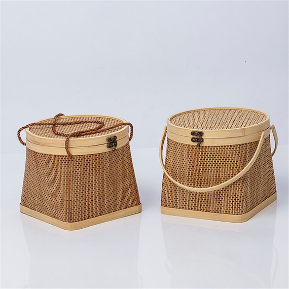 Baskets Storage & Organization Woven storage basket with rope and ...