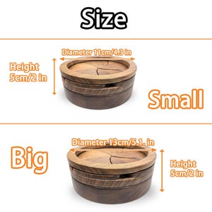 Japandi Wooden Rotating Gift Boxes,large Memory Box for Keepsakes ...