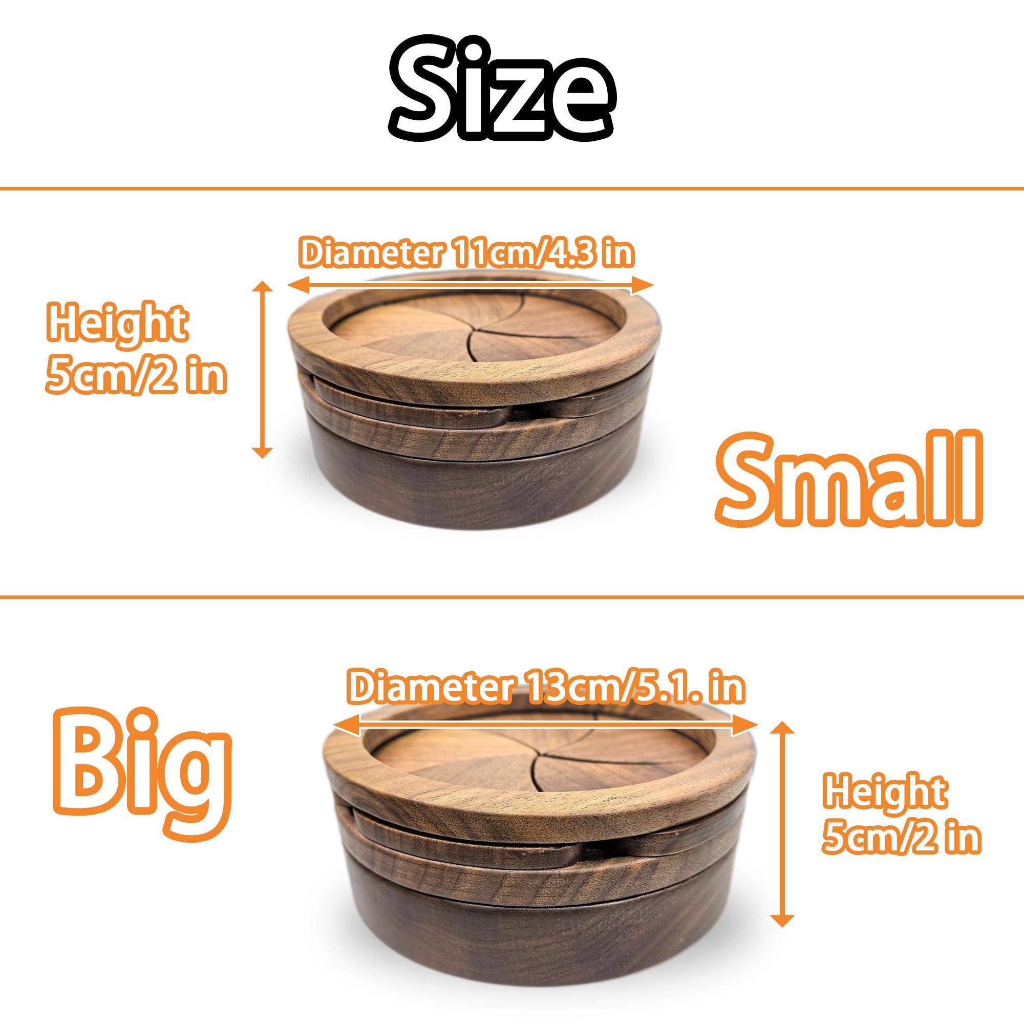 Custom Engraving Devil's Eye Wooden Rotating Gift Boxes,large Memory ...