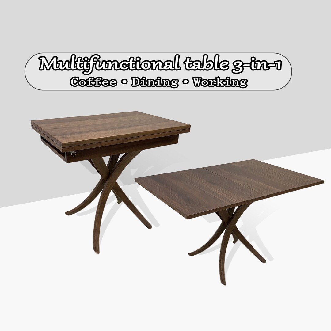 Multiple Colors of Wood Transformation Table,multi Functional Dining ...