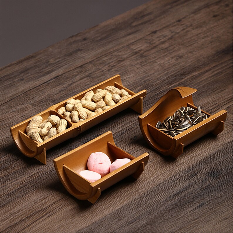 Natural Bamboo Refreshment Box Living Room With Lid Dried - Etsy