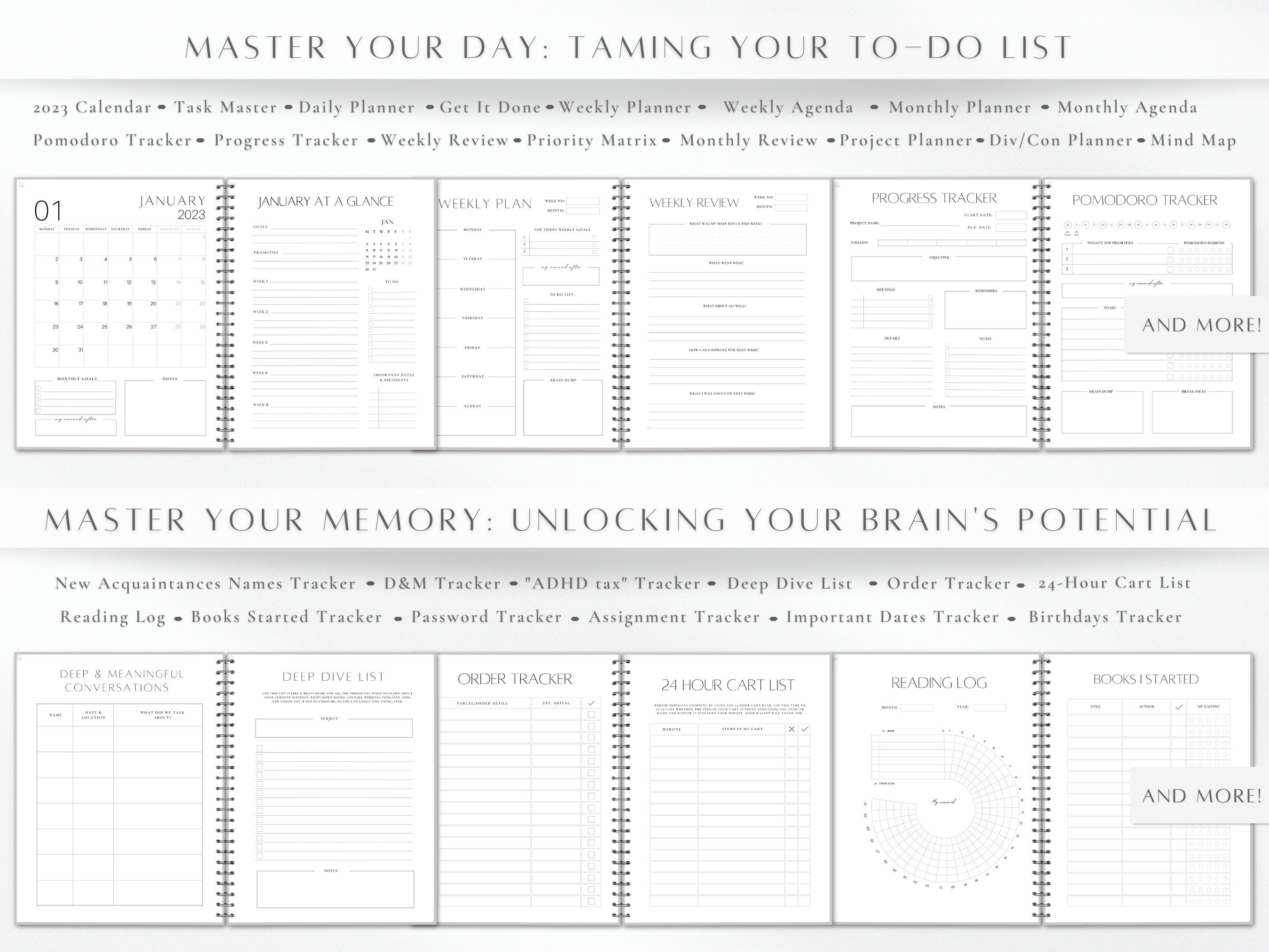 ADHD Planner Printable Neurodivergent Planner ADHD Adult Planner Custom ...