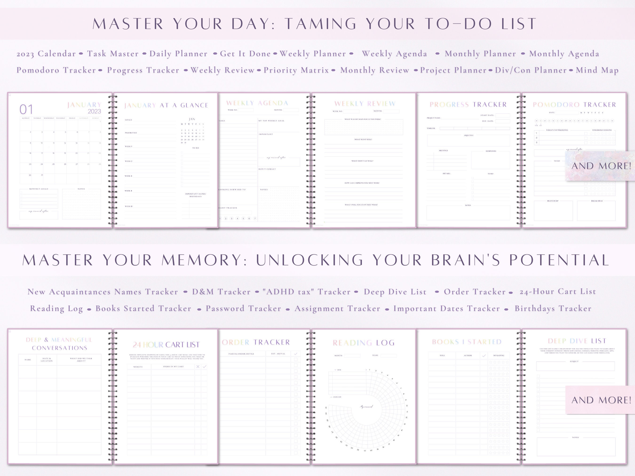ADHD Planner Printable Neurodivergent Planner Adhd Adult Planner Custom ...