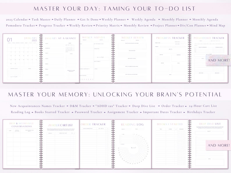ADHD Planner Printable Neurodivergent Planner Adhd Adult - Etsy