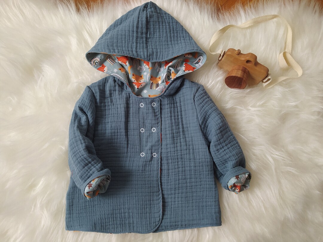 Reversible Hooded Toddler Coats, Child Jacket,baby Outfit,baby Jacket ...