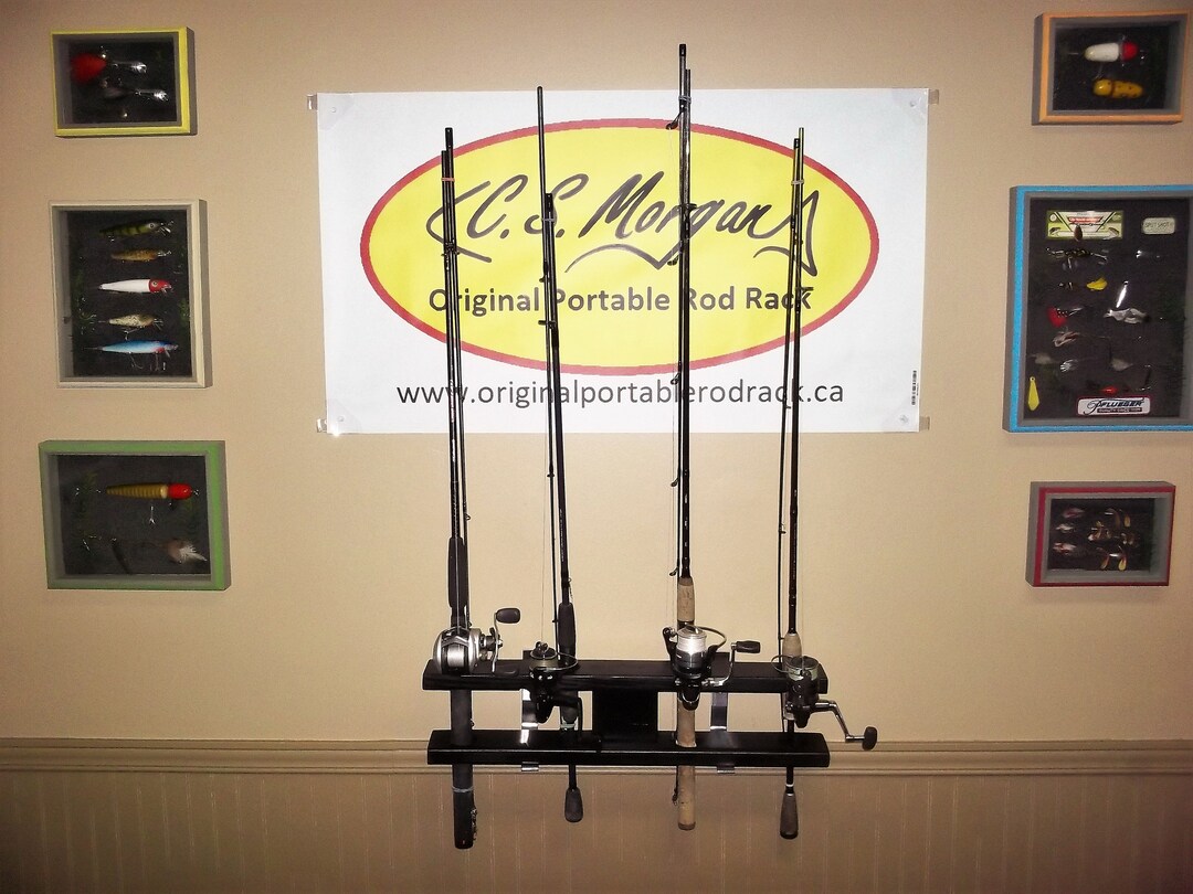 C.S. Morgan Fishing Rod Rack - Etsy