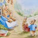 Peter Rabbit Family Original Drawing in Ink and Watercolor Painting - Etsy
