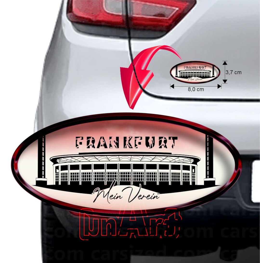 Sticker Stadium Frankfurt, Car Sticker, Stadium Sticker, Laptop Sticker ...