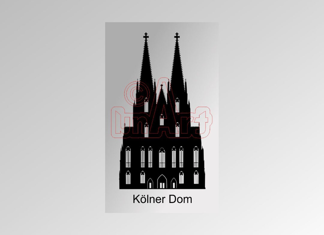 Vektorgrafik Köln Kölner Dom - Etsy.de