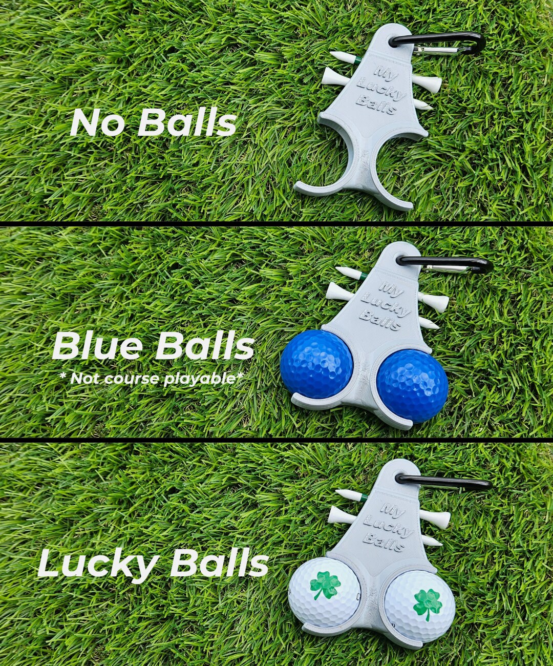 Golf Ball Holder | Original My Lucky Balls | Golf Gag Gift | Golf Gifts ...