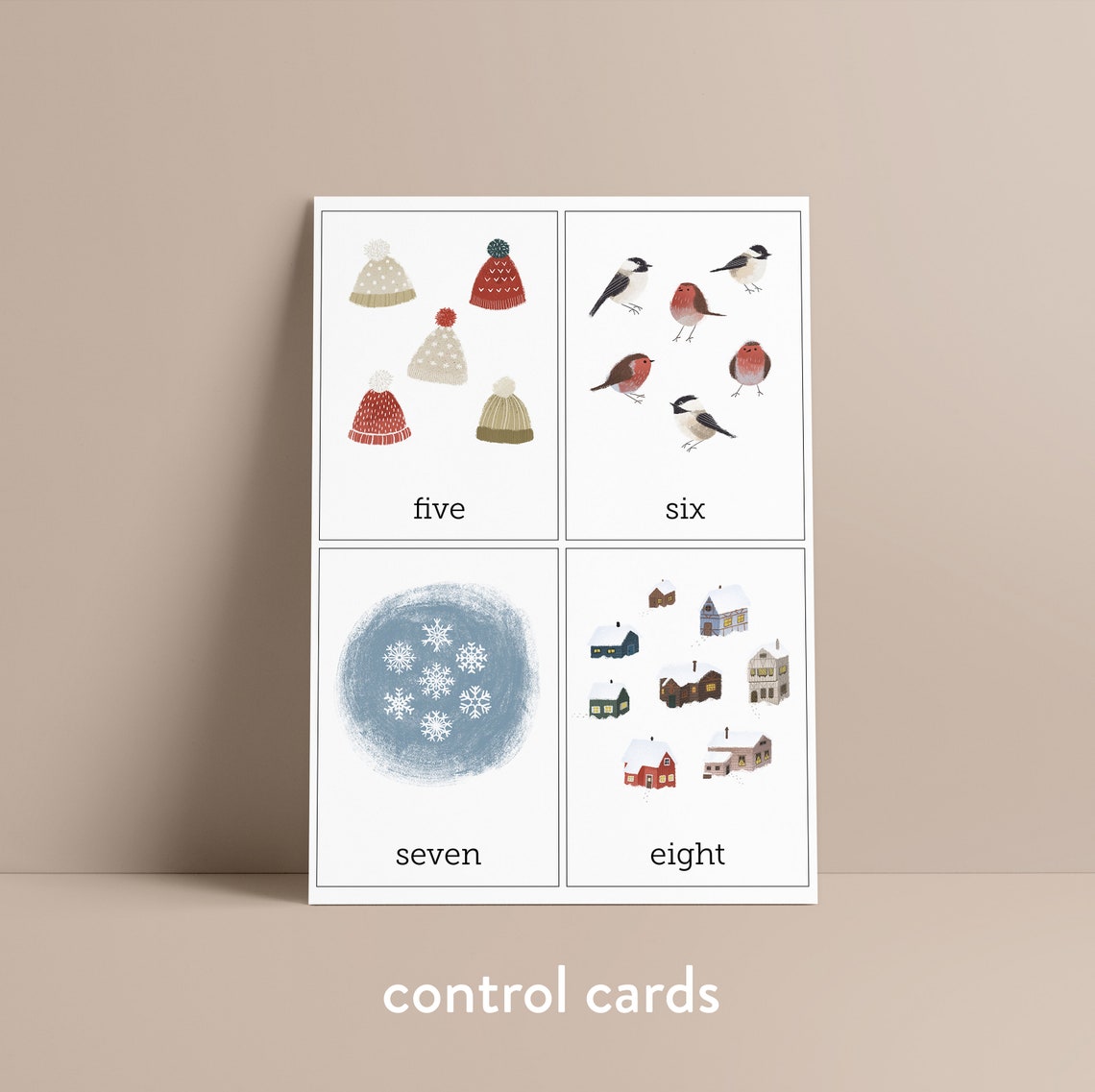 Winter Wonderland NUMBER CARDS 1-10 | 7 Languages | 3 Part Cards ...