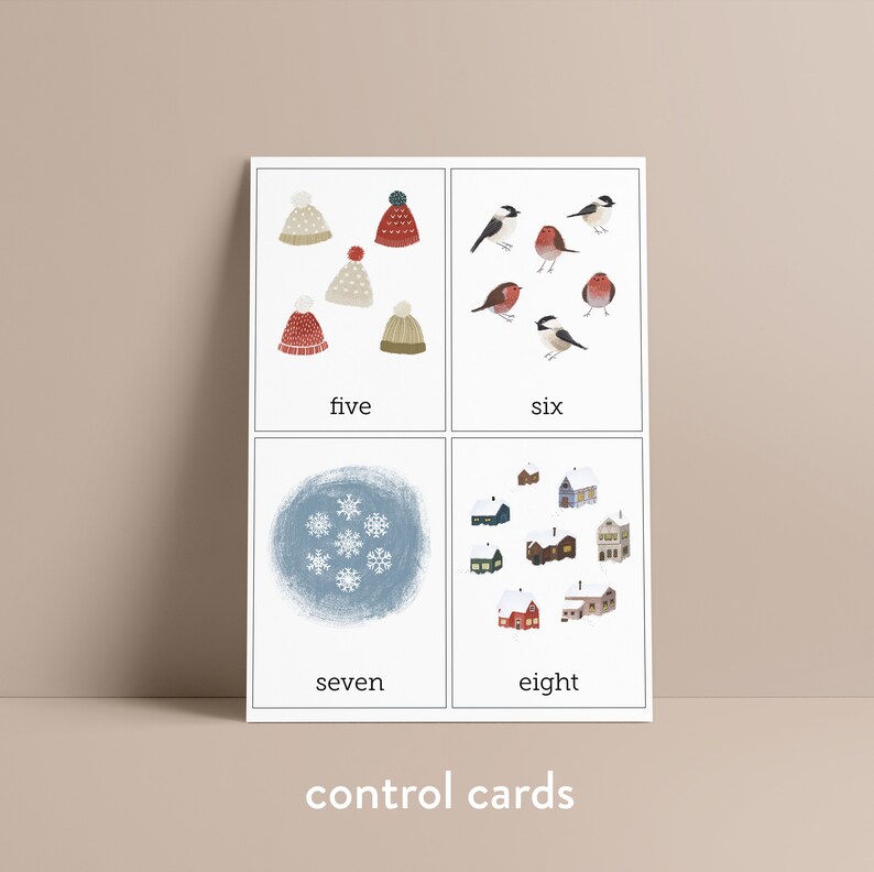 Winter Wonderland NUMBER CARDS 1-10 | 7 Languages | 3 Part Cards ...