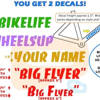 SE Racing Quadangle BMX Decal Kit: 20" Landing Gear Fork - Etsy