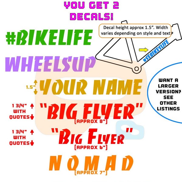 Se Bikes Landing Gear Sticker - Etsy