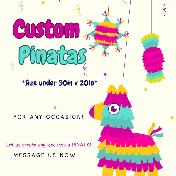 Custom Made Pinatas - Etsy