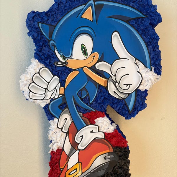Sonic the Hedgehog Pinata - Etsy