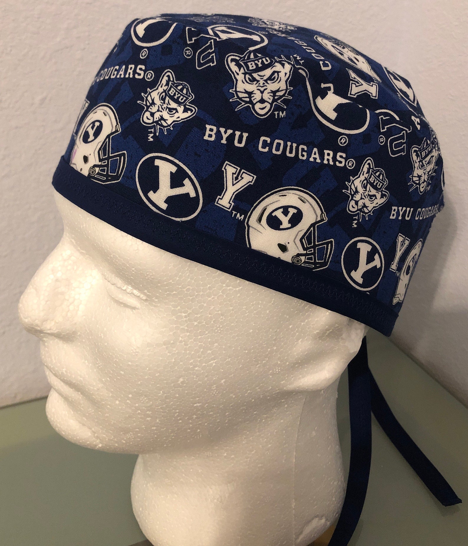 BYU Reversible Surgical Scrub Cap Hat With Extra Deep Sides - Etsy