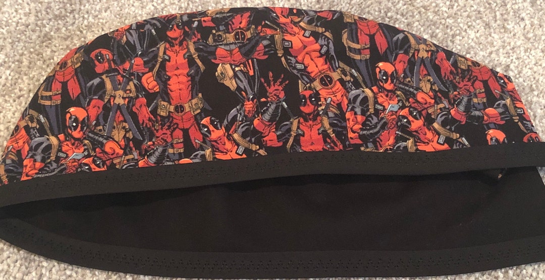 Deadpool Reversible Surgical Scrub Cap Hat With Extra Deep - Etsy