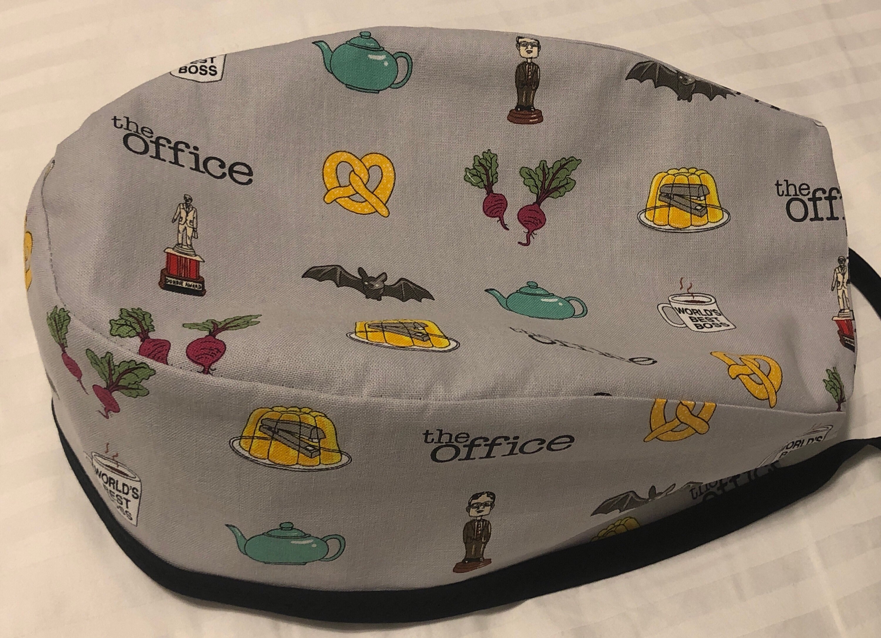 The Office Dunder Mifflin Reversible Surgical Scrub Cap Hat With Extra ...