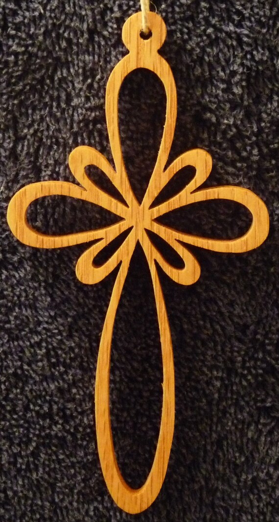Cross Filigree Simple Oak | Etsy