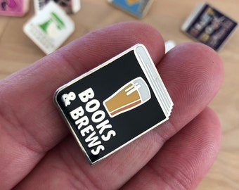 Comic Book Reader Enamel Pin - Etsy