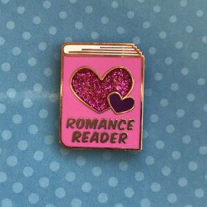 Romance Reader Enamel Pin - Etsy