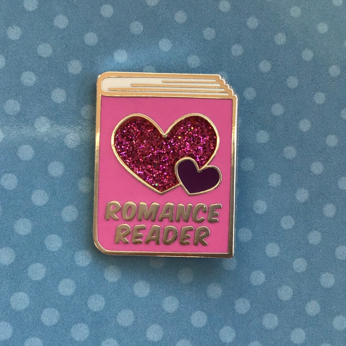 Romance Reader Enamel Pin - Etsy