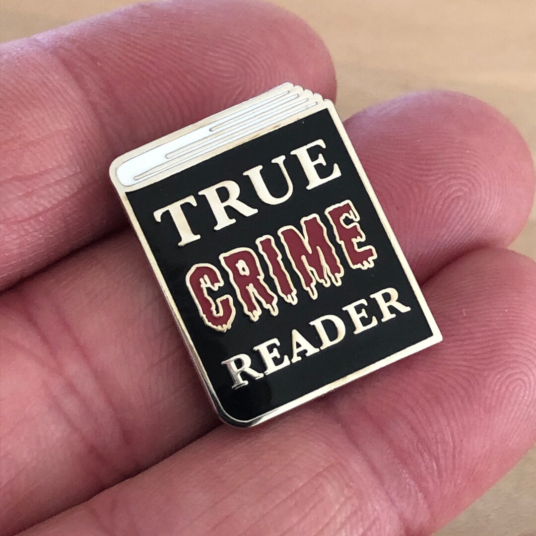 True Crime Reader Enamel Pin - Etsy