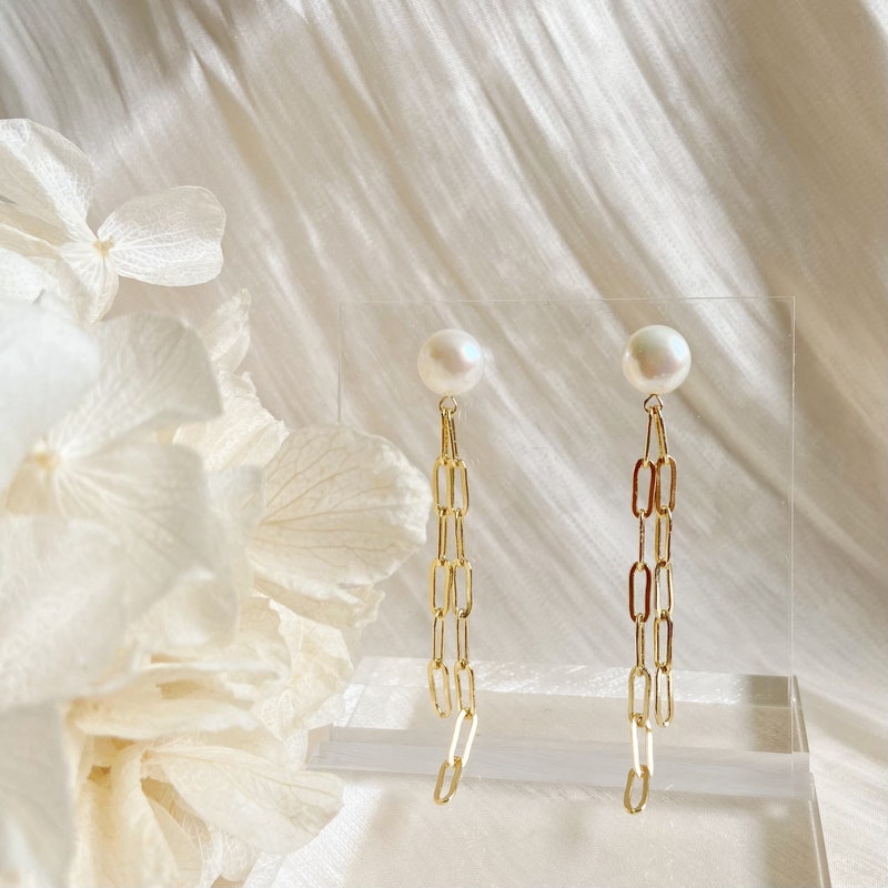 Chain Clip on Earrings - Etsy