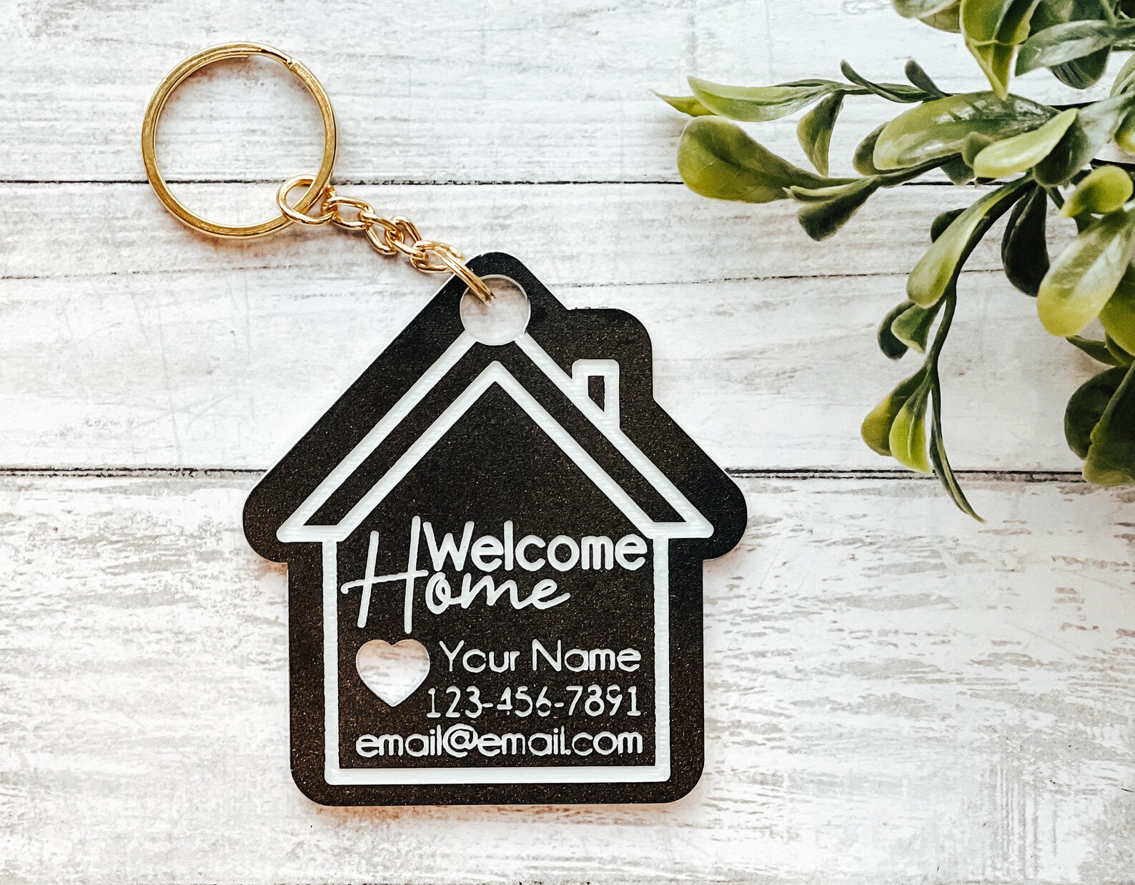 Personalized Realtor Welcome Home Keychain Realtor Marketing - Etsy