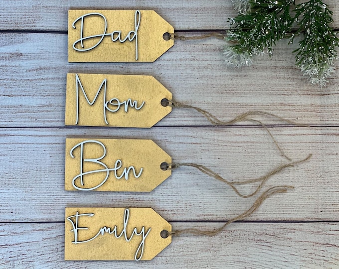 Wood Gift Tags Set of Five Something to Tags 4 Gift Rule - Etsy