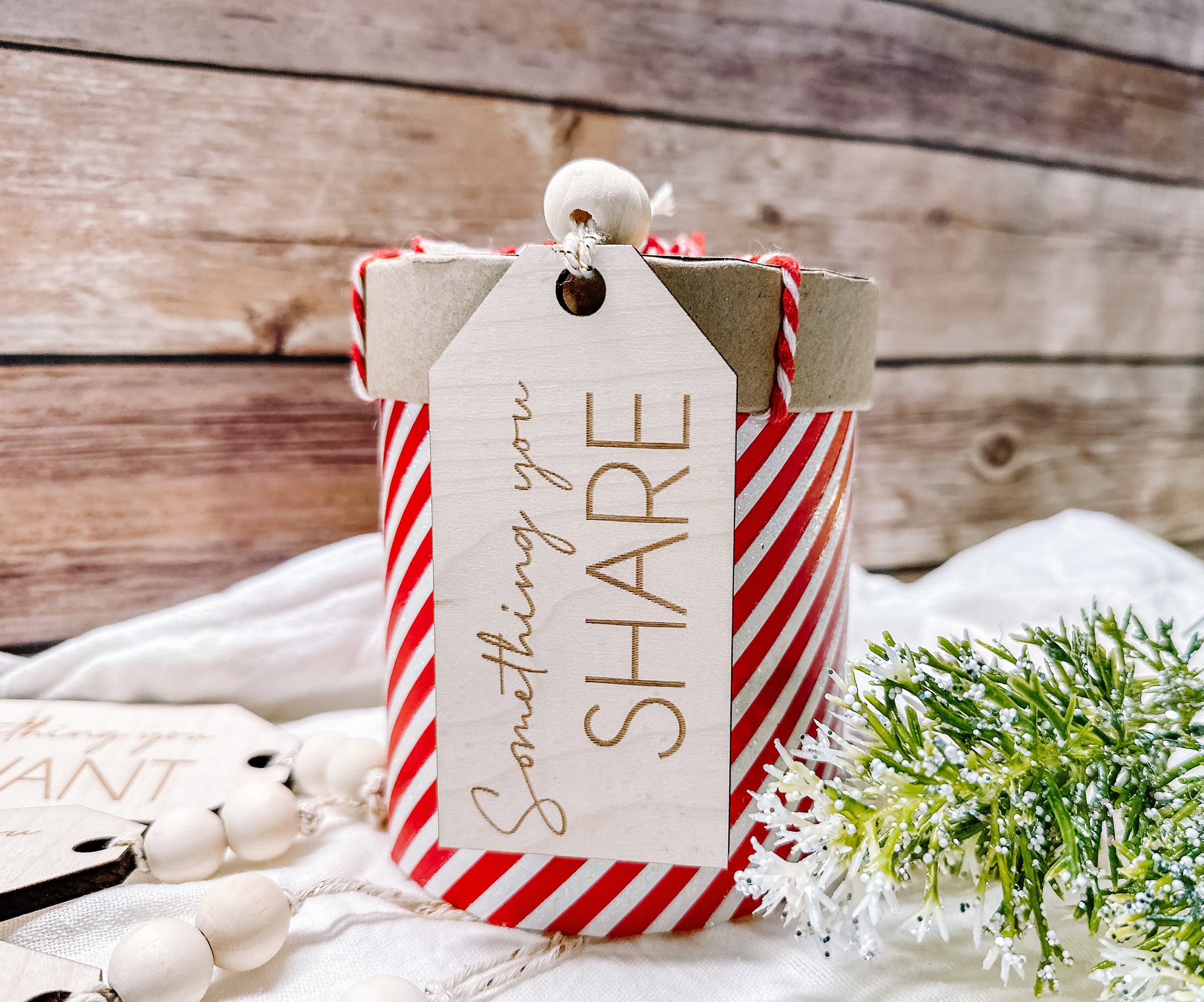 Wood Gift Tags Set of Five Something to Tags 4 Gift Rule - Etsy