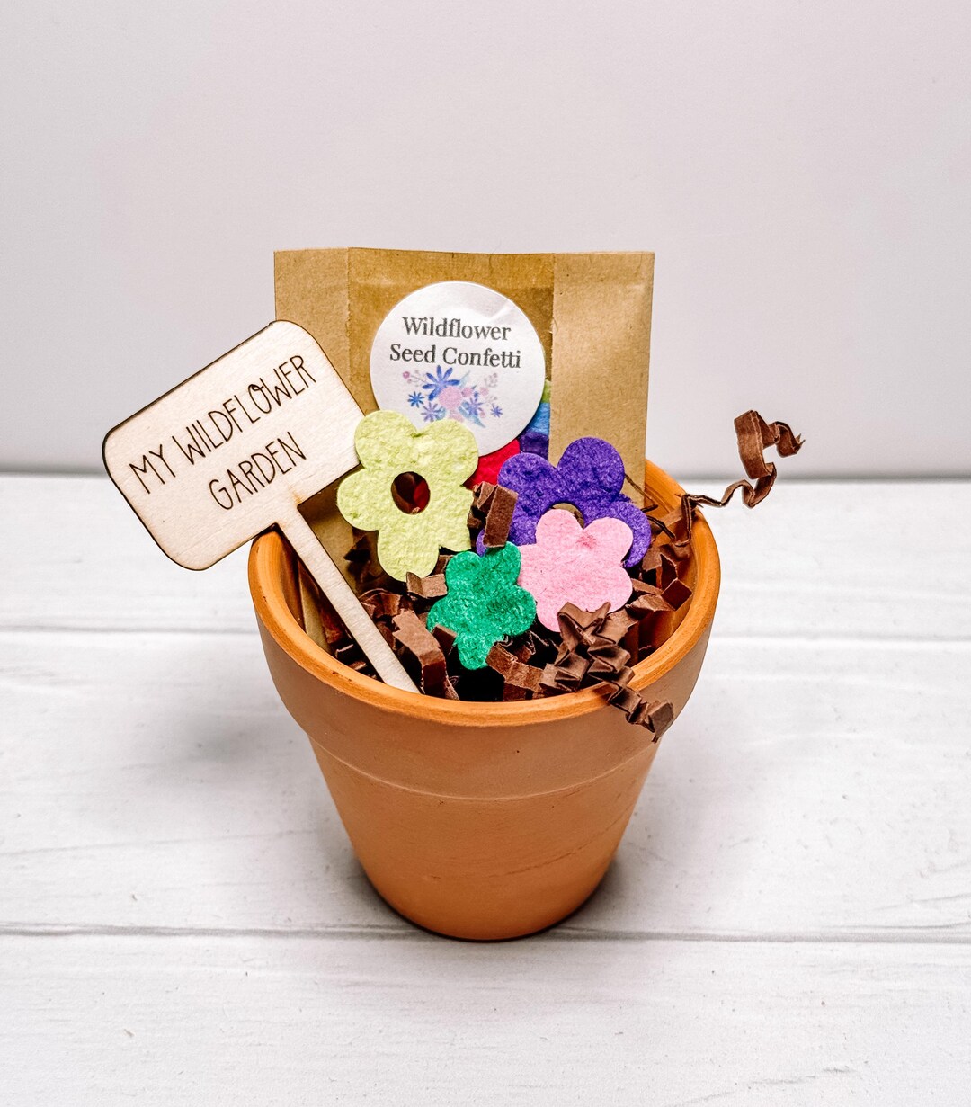 Personalized Wildflower Favor, Easter Egg Basket Stuffer for Kids, Seed ...