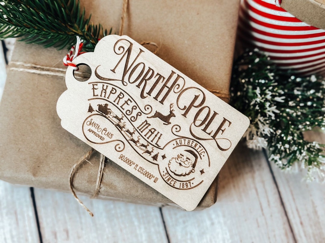 Gift Tag From Santa, North Pole Gifts for Kids, Santa Gift Tags, North ...