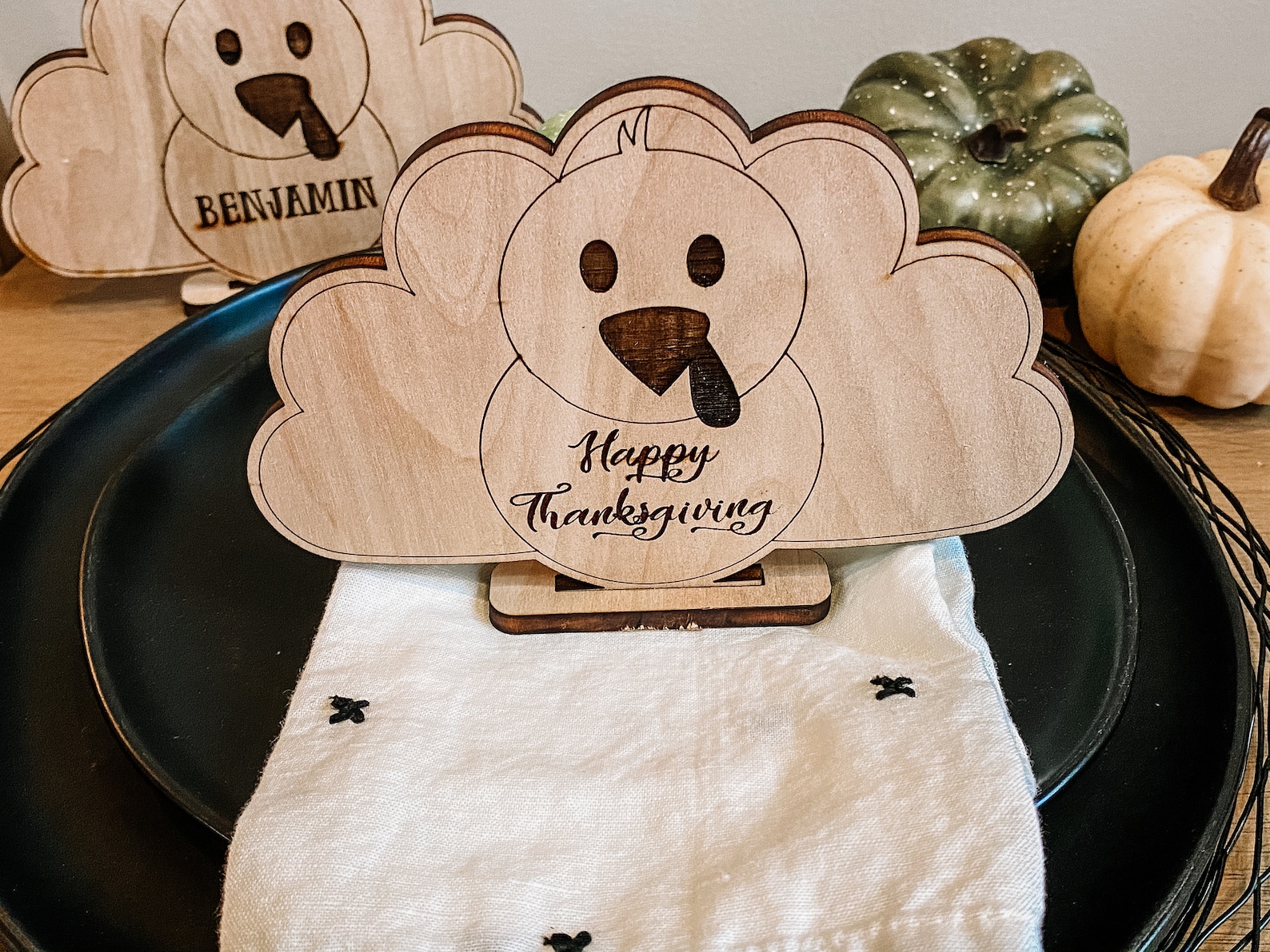 Thanksgiving Craft Kit for Kids, Personalized Thanksgiving Decor ...
