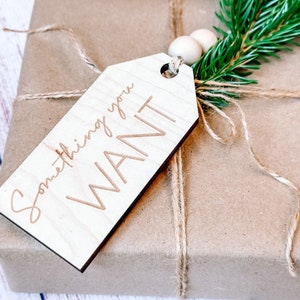 Wood Gift Tags, Set of Five, Something to Tags, 4 Gift Rule, Something ...